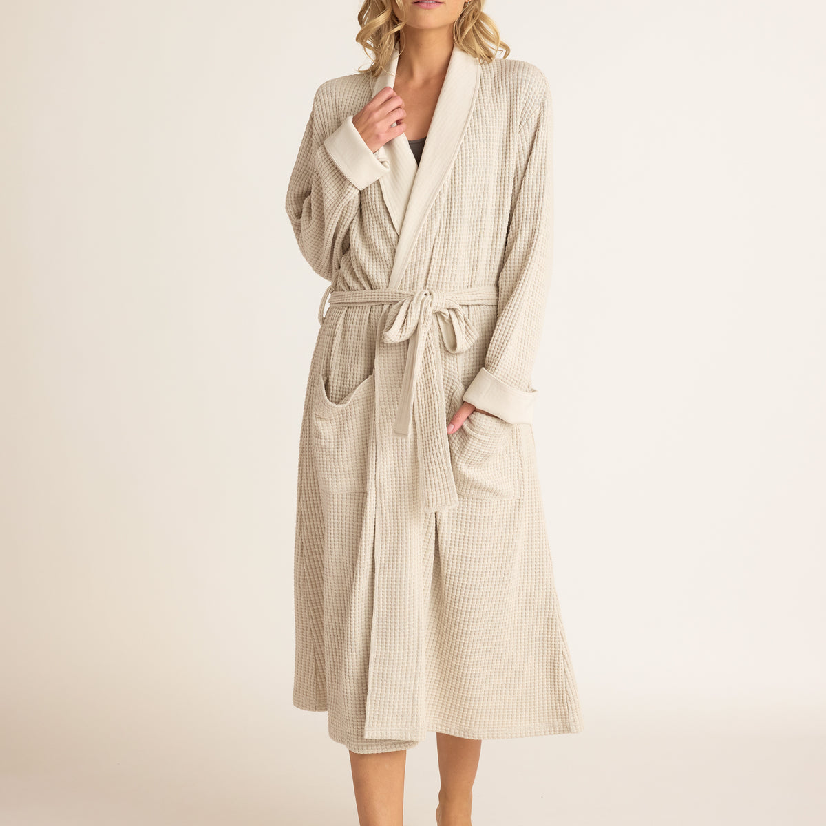 Cotton + Bamboo Waffle Robe – Faceplant Dreams